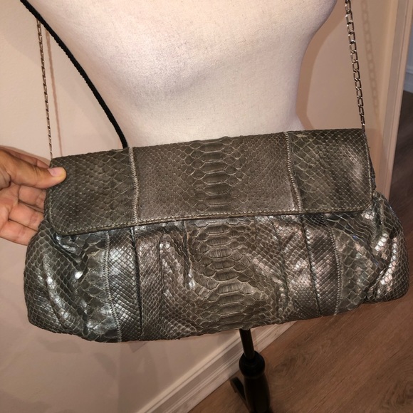 Carlos Falchi | Bags | Carlos Falchi Snake Skin Clutch | Poshmark